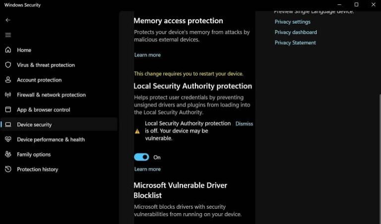 نحوه فعال کردن Local Security Authority در ویندوز 11